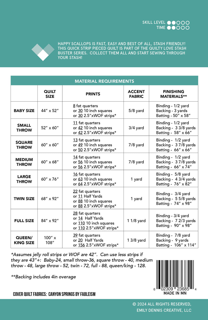 Happy Scallops PDF Quilt Pattern-Automatic Download – Quilty Love