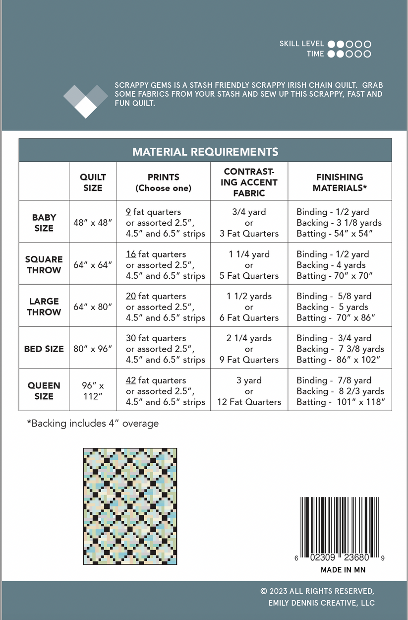 Scrappy Gems PDF Quilt Pattern-Automatic Download – Quilty Love