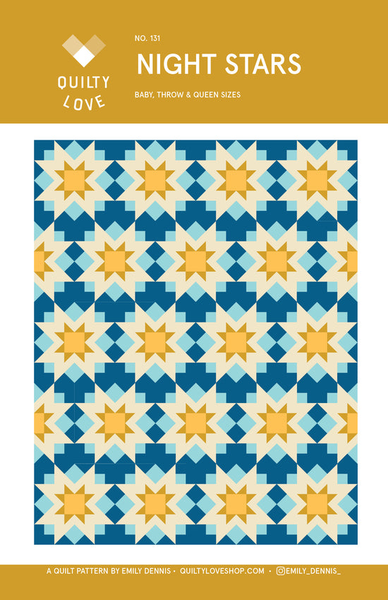 Night Stars PAPER Quilt Pattern – Quilty Love