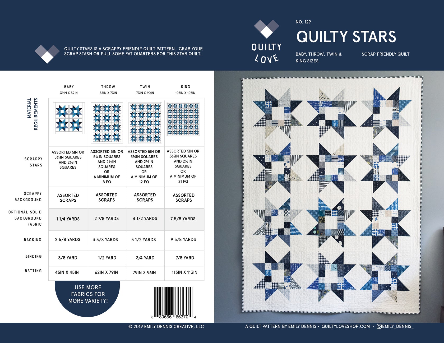 SCRAPPY BUNDLE -Scrappy Hearts, Quilty Trees and Quilty Stars PDF quil ...
