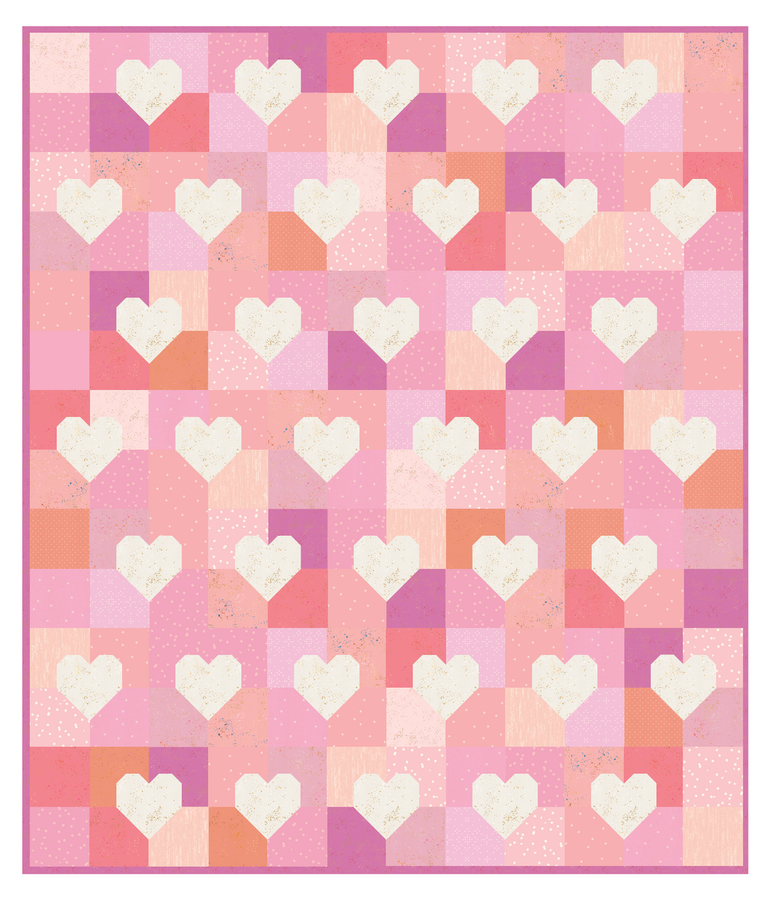 Patchwork Hearts Quilt Kit – Quilty Love