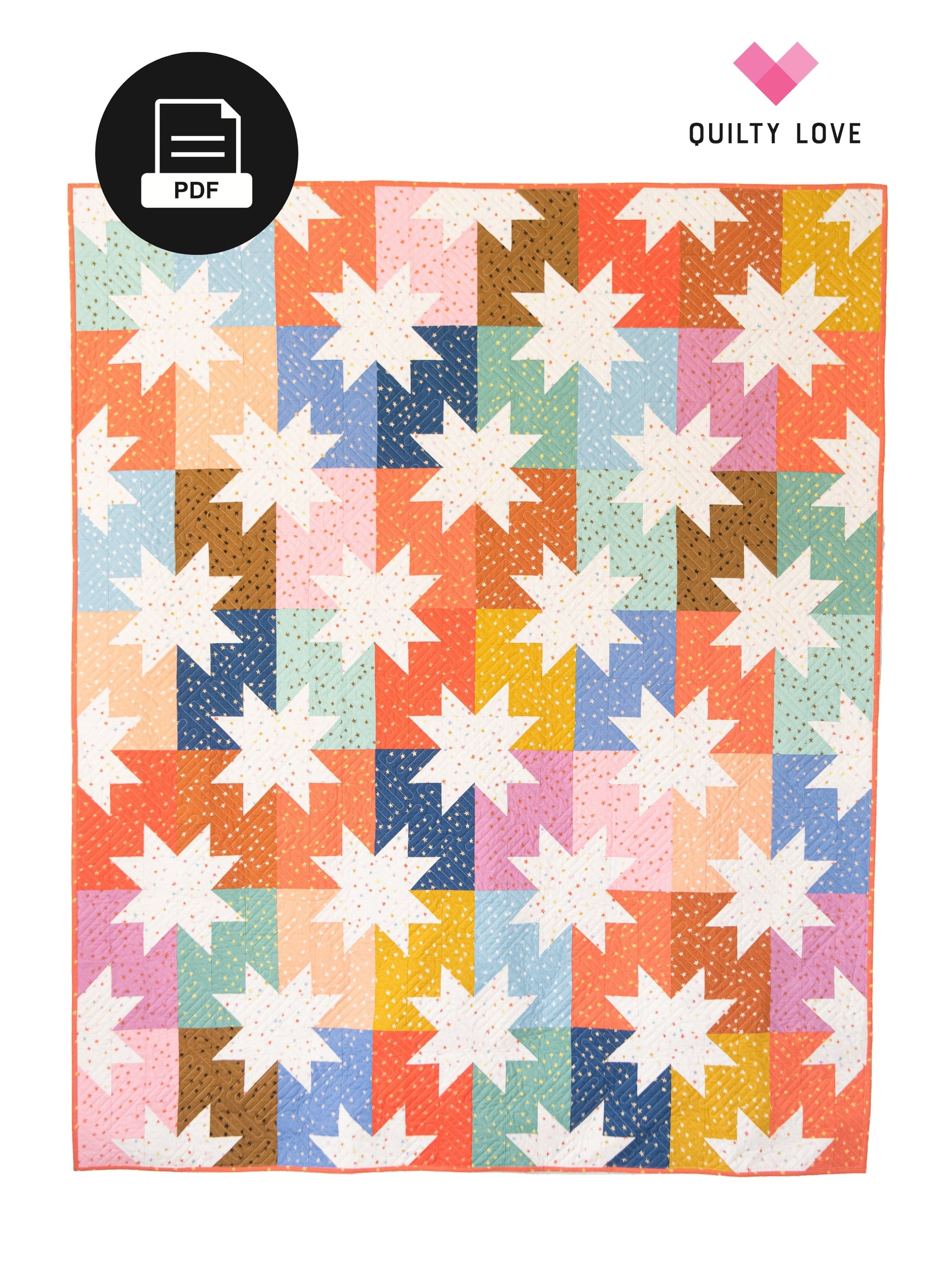 Star Pop PDF Quilt Pattern-Automatic Download – Quilty Love