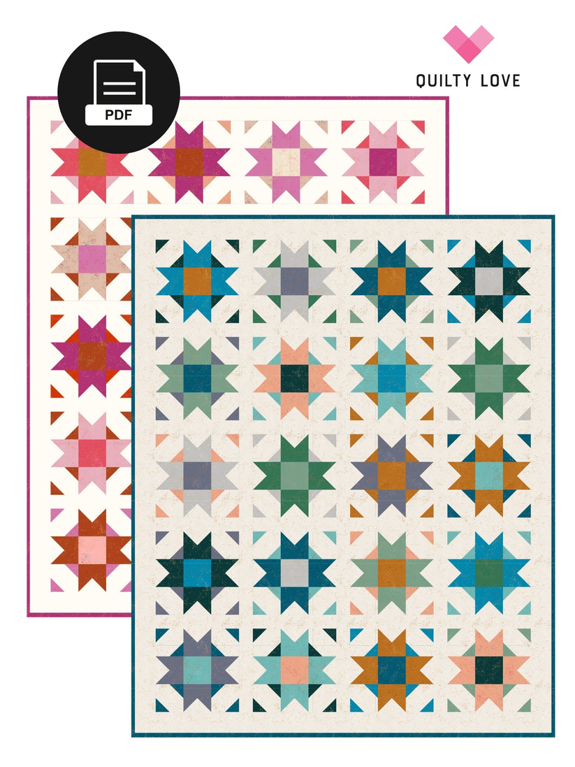 Compass Star PDF Quilt Pattern-Automatic download – Quilty Love