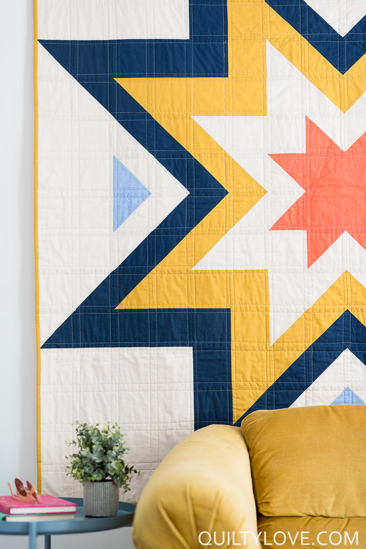Expanding Stars PDF quilt pattern – Quilty Love