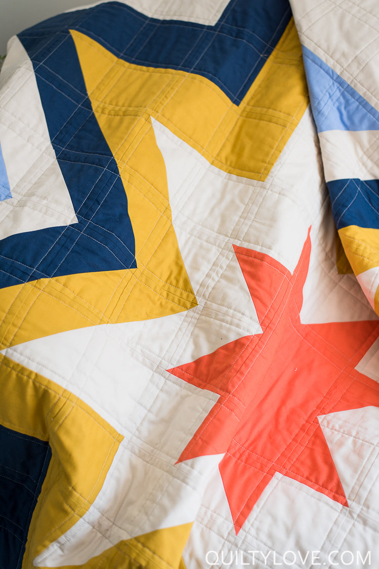 Expanding Stars PDF quilt pattern – Quilty Love