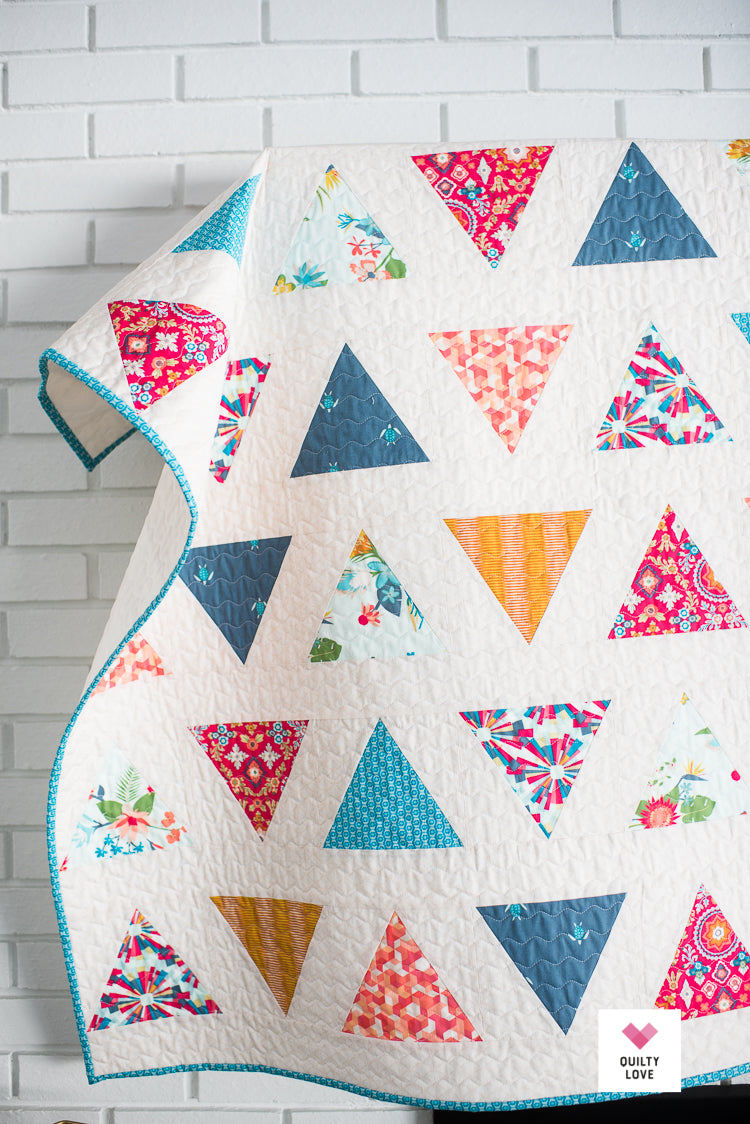 Triangle Pop PDF quilt pattern – Quilty Love